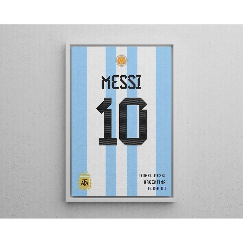 Leo Messi Jersey Art - FIFA WORLD CUP - Argentina/football - Digital ...