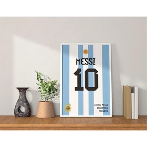 Leo Messi Jersey Art - FIFA WORLD CUP - Argentina/football - Digital ...