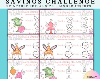 Monthly Savings Challenge Printable, Low Income Savings Challenge ...