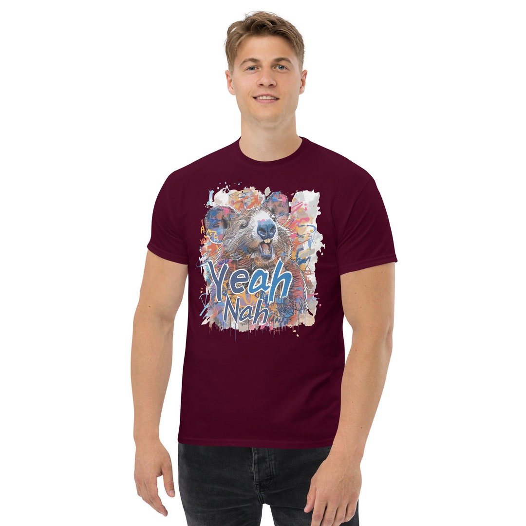 Yeah Nah Australian Wombat Graffiti Art Unisex Classic Tee - Etsy