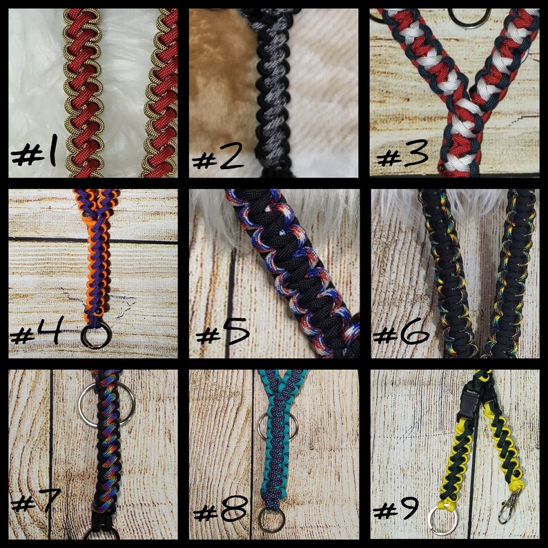 Custom Designed Lanyard - Optional Attachments - Preselected Colors - Etsy