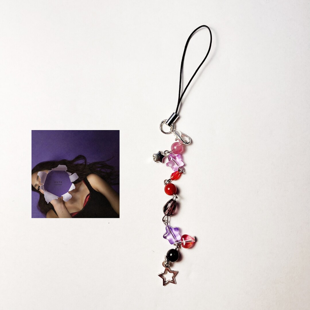 GUTS (spilled) Phone Charm/olivia Rodrigo Phone Charm/purple Phone ...