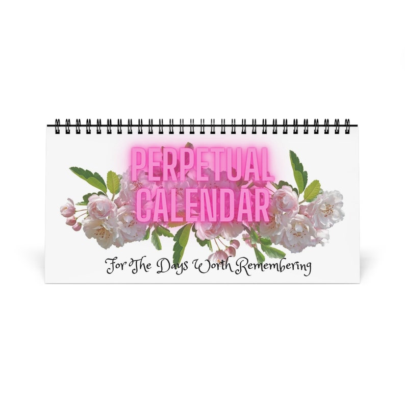 Perpetual Desktop Calendar - Etsy