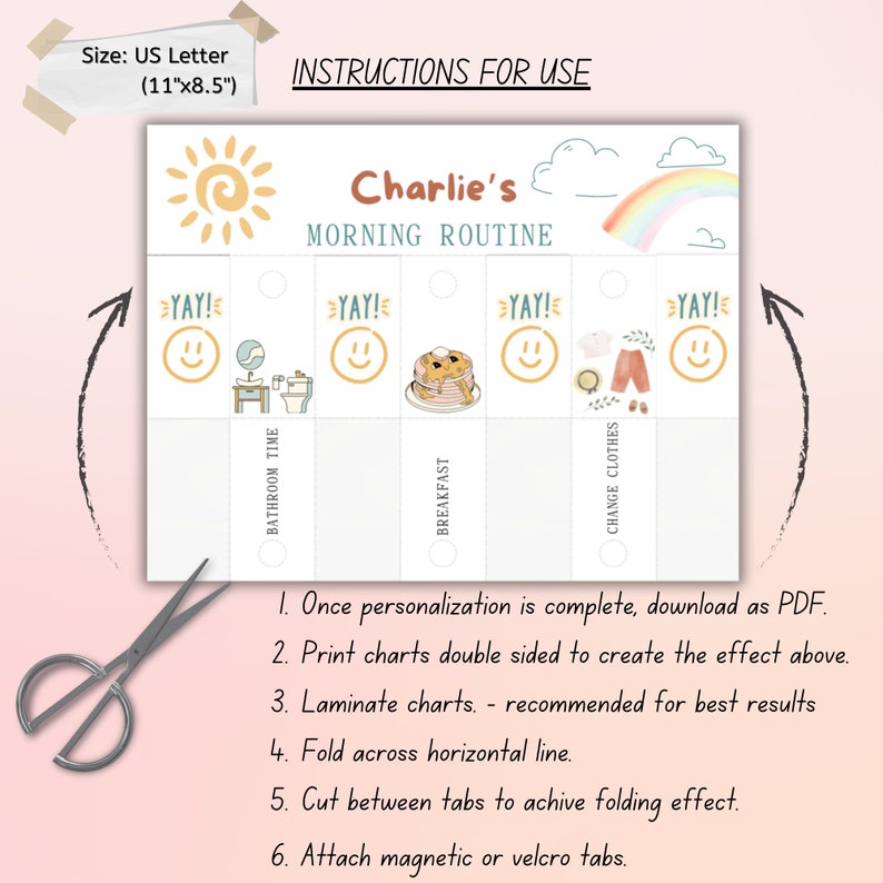 Kids Morning Routine Printable Bedtime Flip Chart Bedtime Routine ...