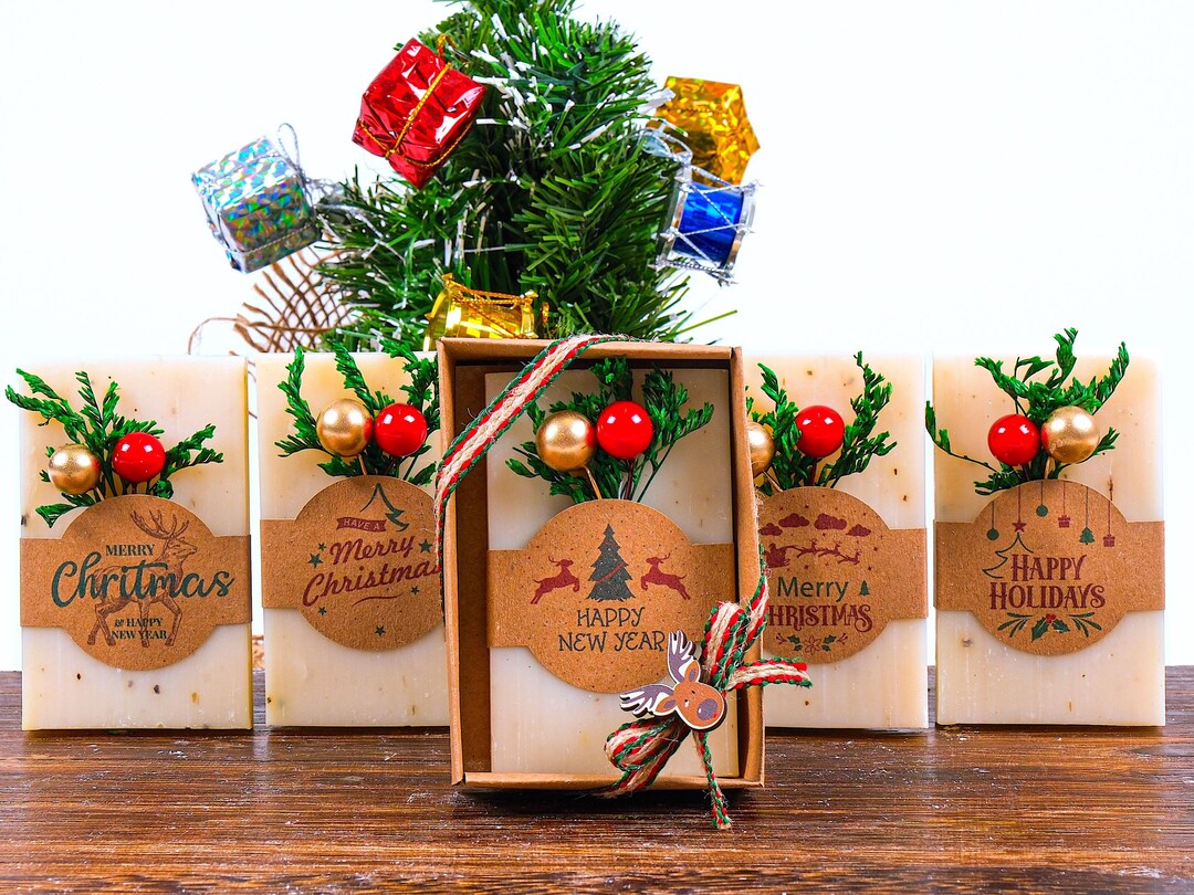 Personalized Scented Soap Christmas Gift, Noel X-mas Happy Holidays ...