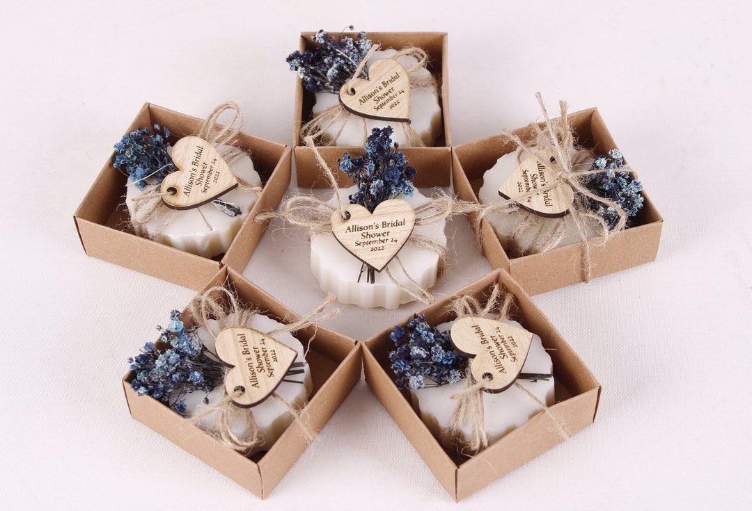 Personalized Scented Soap Wedding Favor for Guest, Wedding Soap Favors ...
