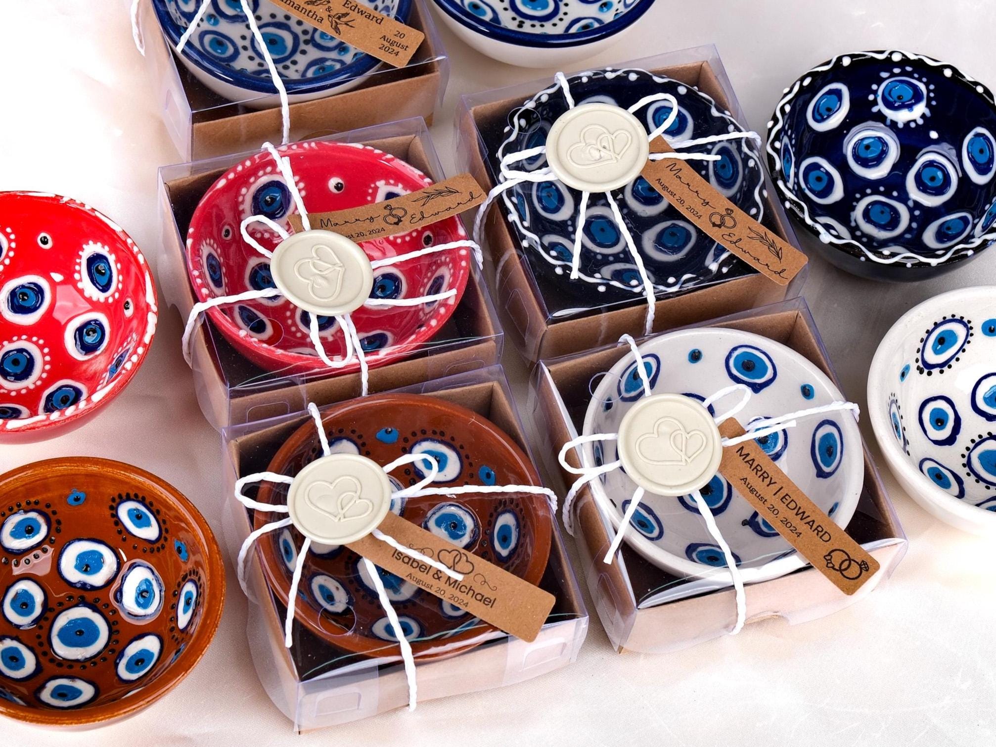 Turkish Ceramic Bowl, Wedding Favors, Bridal Shower Gifts, Handmade ...