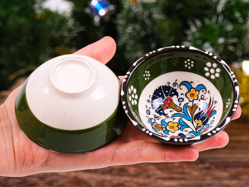Turkish Cini Bowl Christmas Favors, Boho Gifts, Personalized Holiday ...