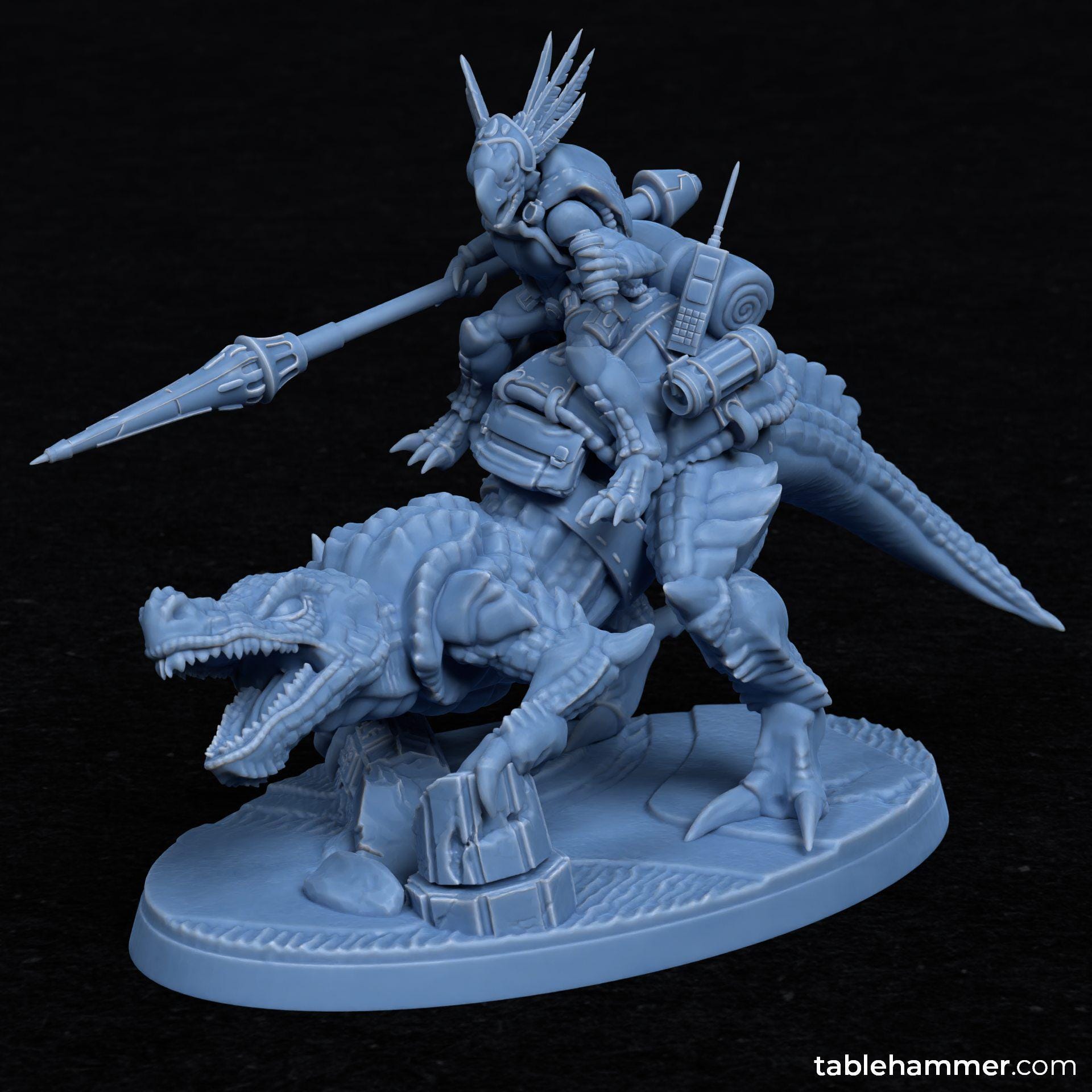 Cannibal Chicken Croc Rider Space Communists Tablehammer Minis - Etsy