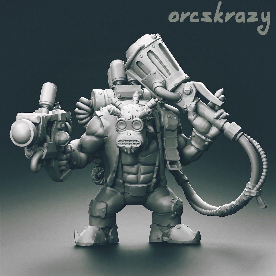 Specialist Orc Kommando RIK - Sci-fi Orks - Orcskrazy - Etsy