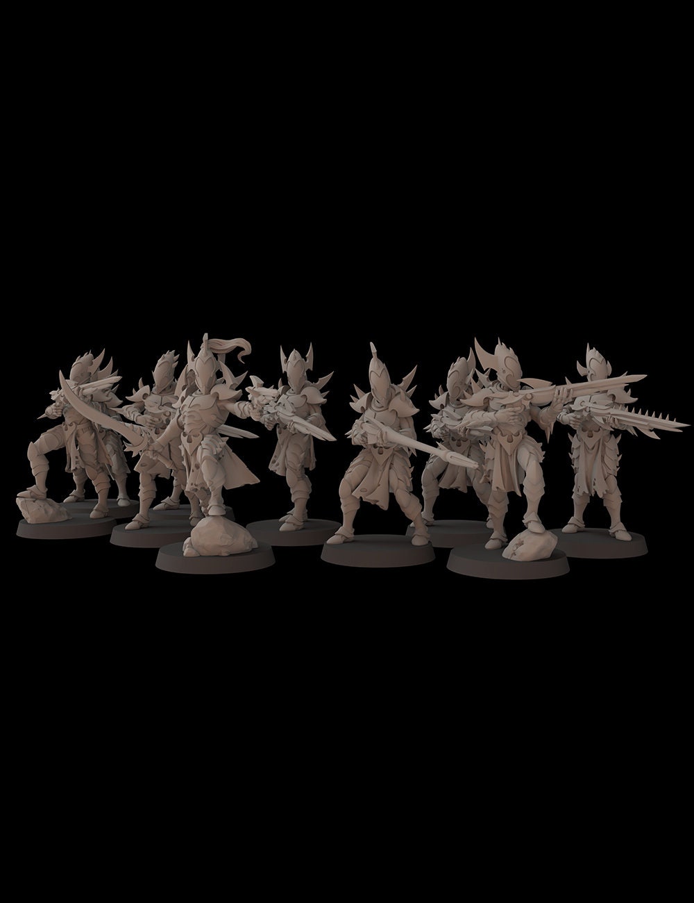 Aeterni Dark Cult Troops & Leader 10 Models Space Elves Fantasy Cult ...