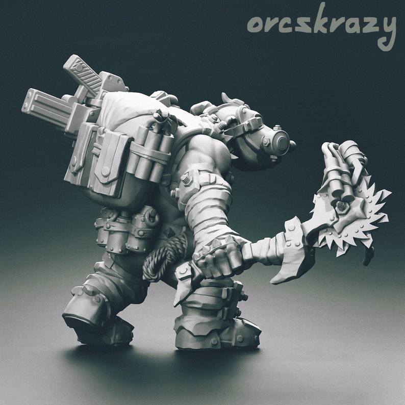 Specialist Orc Kommando KRAZY - Sci-fi Orks - Orcskrazy - Etsy