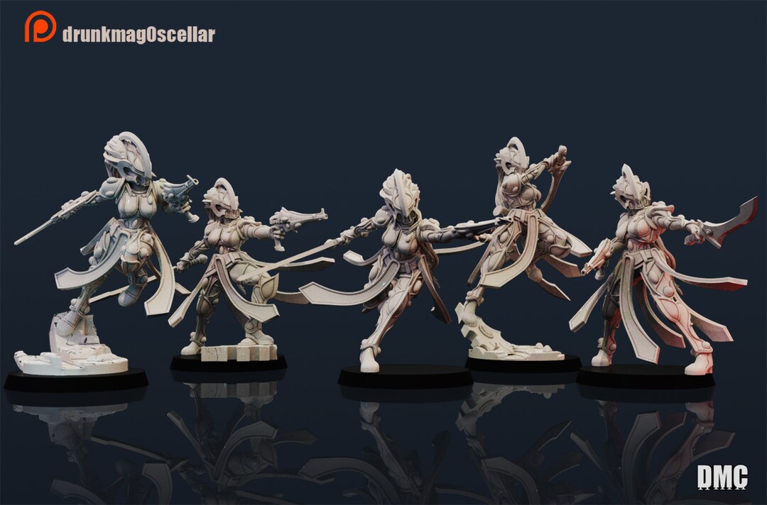 Bone Sirens (5 Models) - Space Elves - Drunkmag0scellar - Etsy