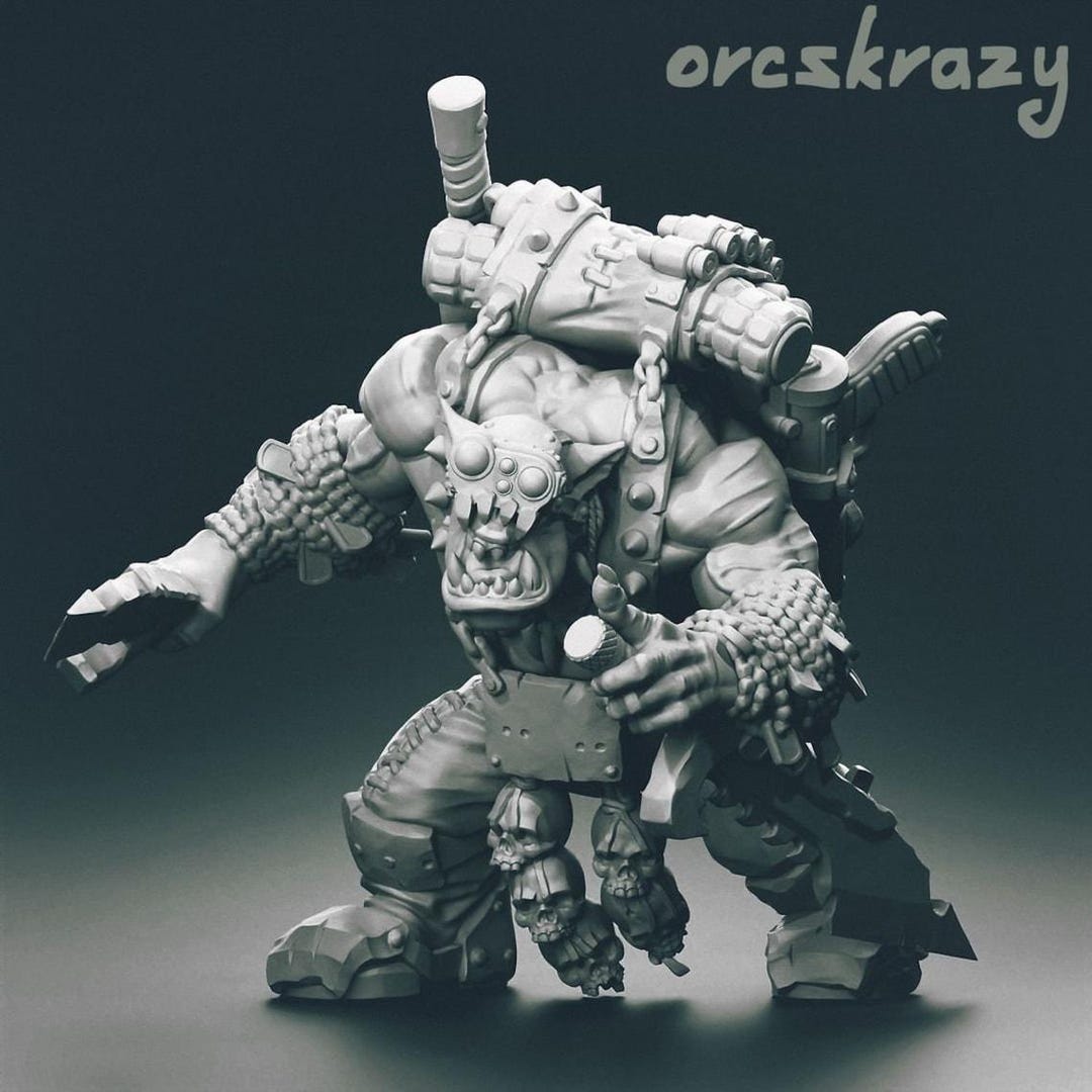 Specialist Orc Kommando BOSS - Sci-fi Orks - Orcskrazy - Etsy