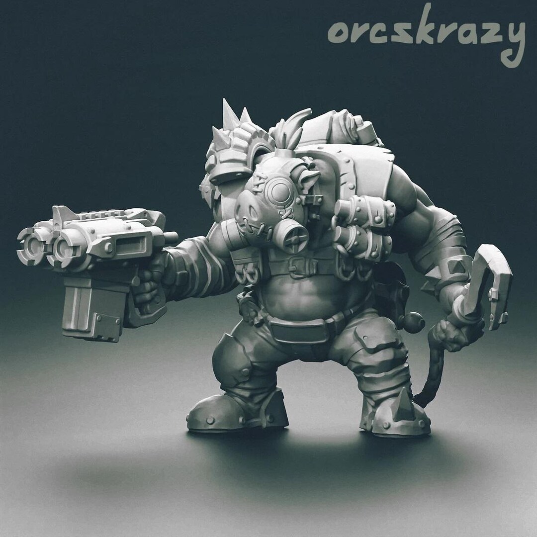 Specialist Orc Kommando HOGAN - Sci-fi Orks - Orcskrazy - Etsy