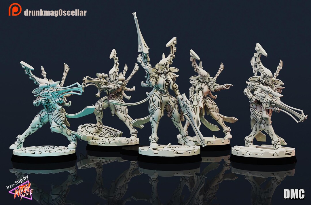 Bone Avengers (5 Models) - Space Elves - Drunkmag0scellar - Etsy