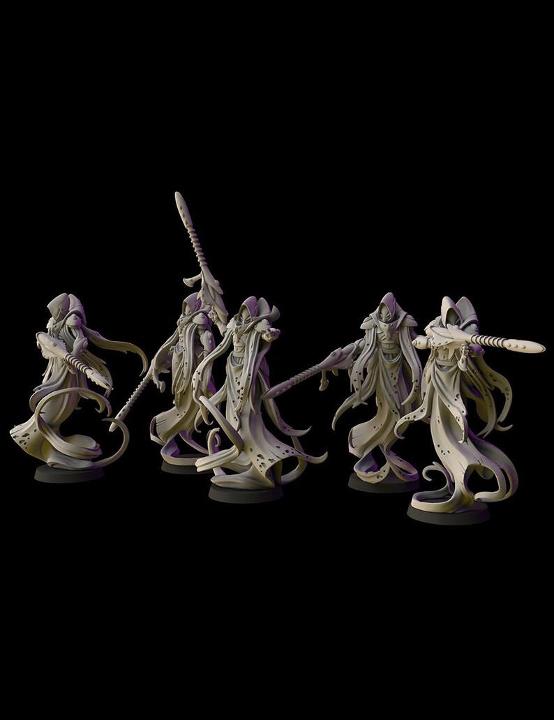 Aeterni Ethereal Outsiders 5 Models Space Elves Fantasy Cult Miniatures ...