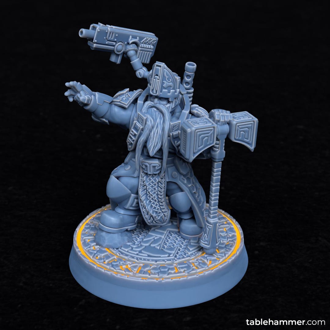Hammer Priest - Space Dwarves - Tablehammer Minis - Etsy