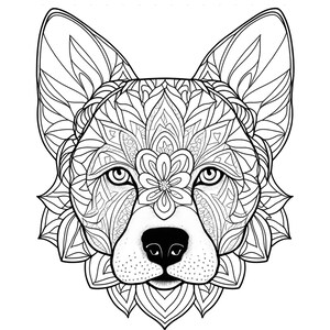Animal Mindful Coloring Pages Printable - Relaxing Art for All Ages ...