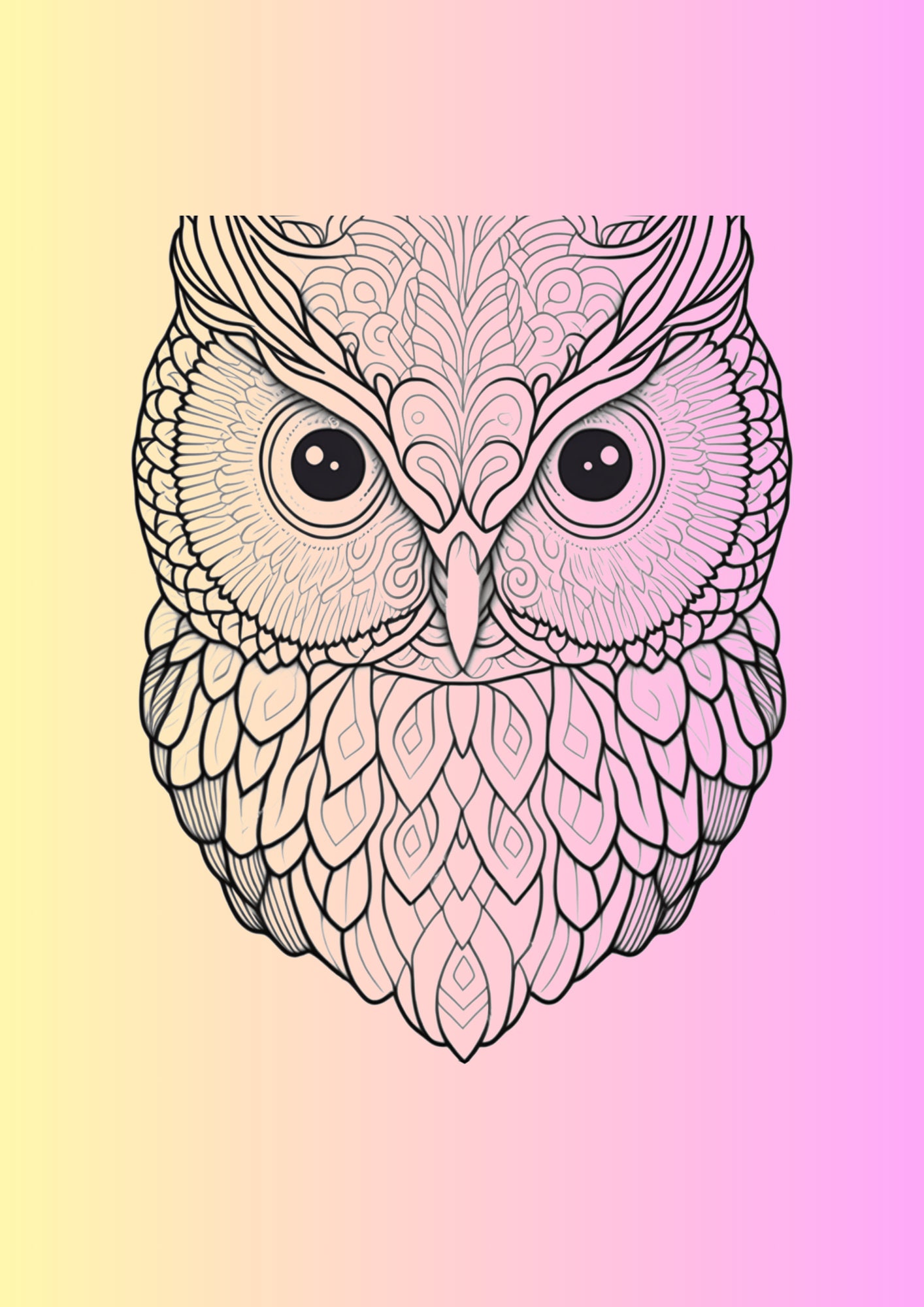 Animal Mindful Coloring Pages Printable Relaxing Art for All Ages ...