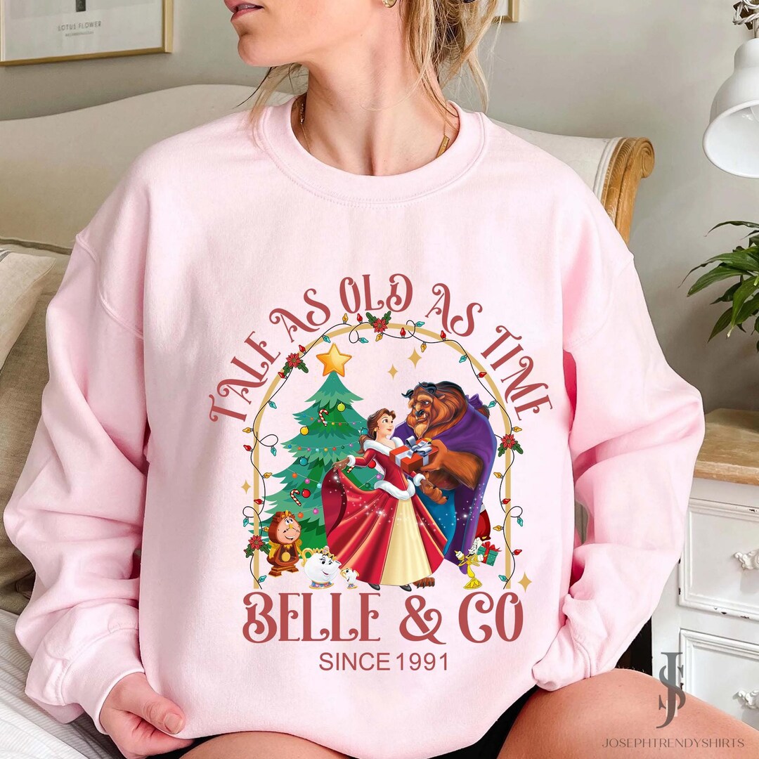 Disney Christmas Beauty and the Beast Belle Princess Shirt, Tale as Old ...