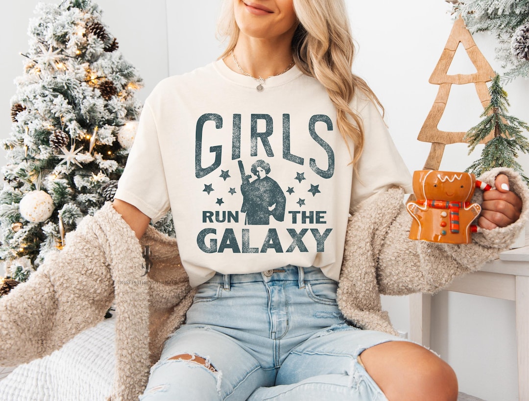 Vintage Star Wars Princess Leia Girls Run the Galaxy Shirt, Unisex T ...
