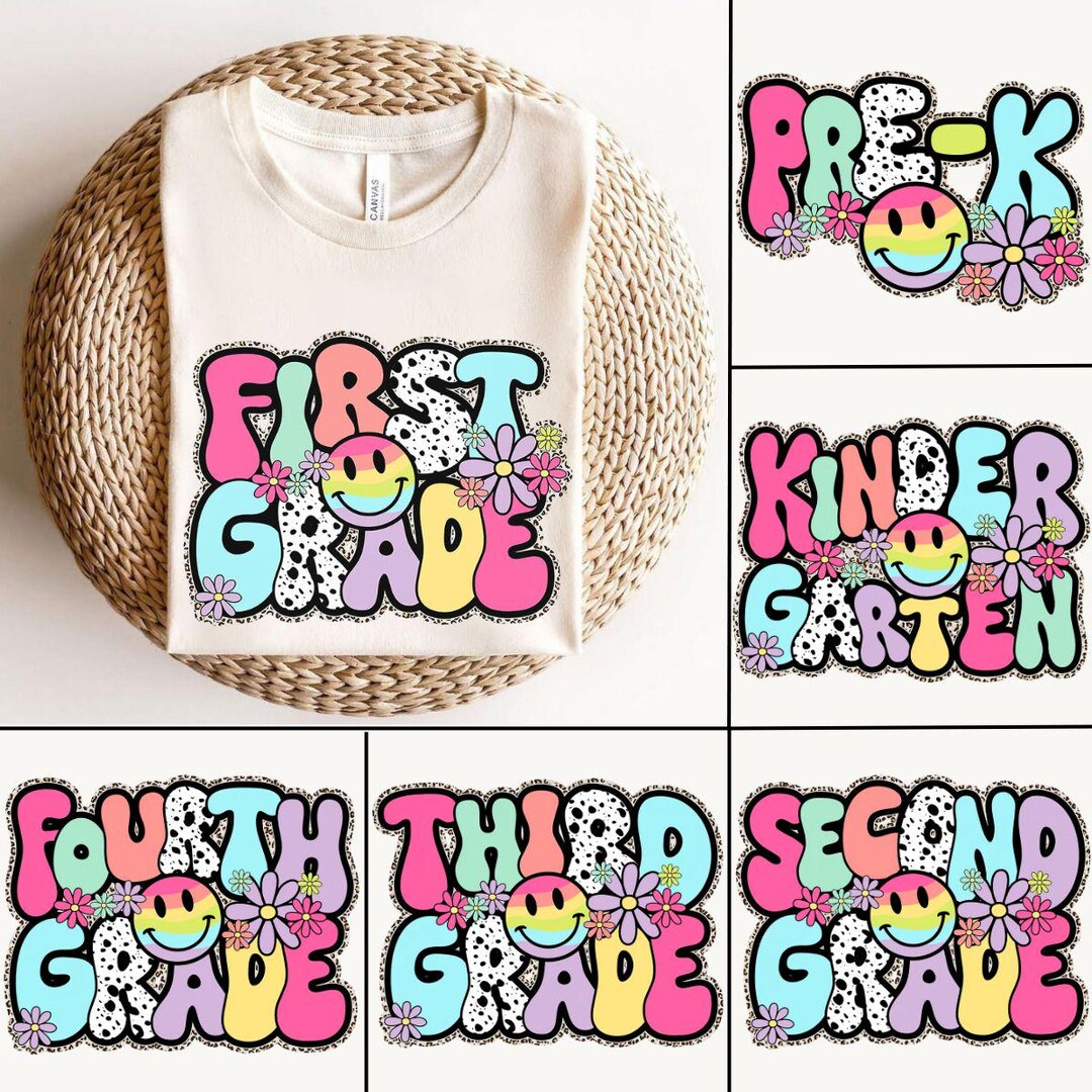 Retro Back to School Bundle, Kindergarten, First Day of School, School ...