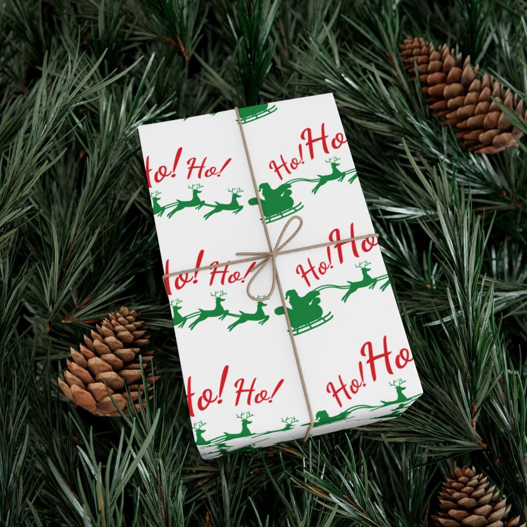 HO HO HO Gift Wrapping Paper - Etsy
