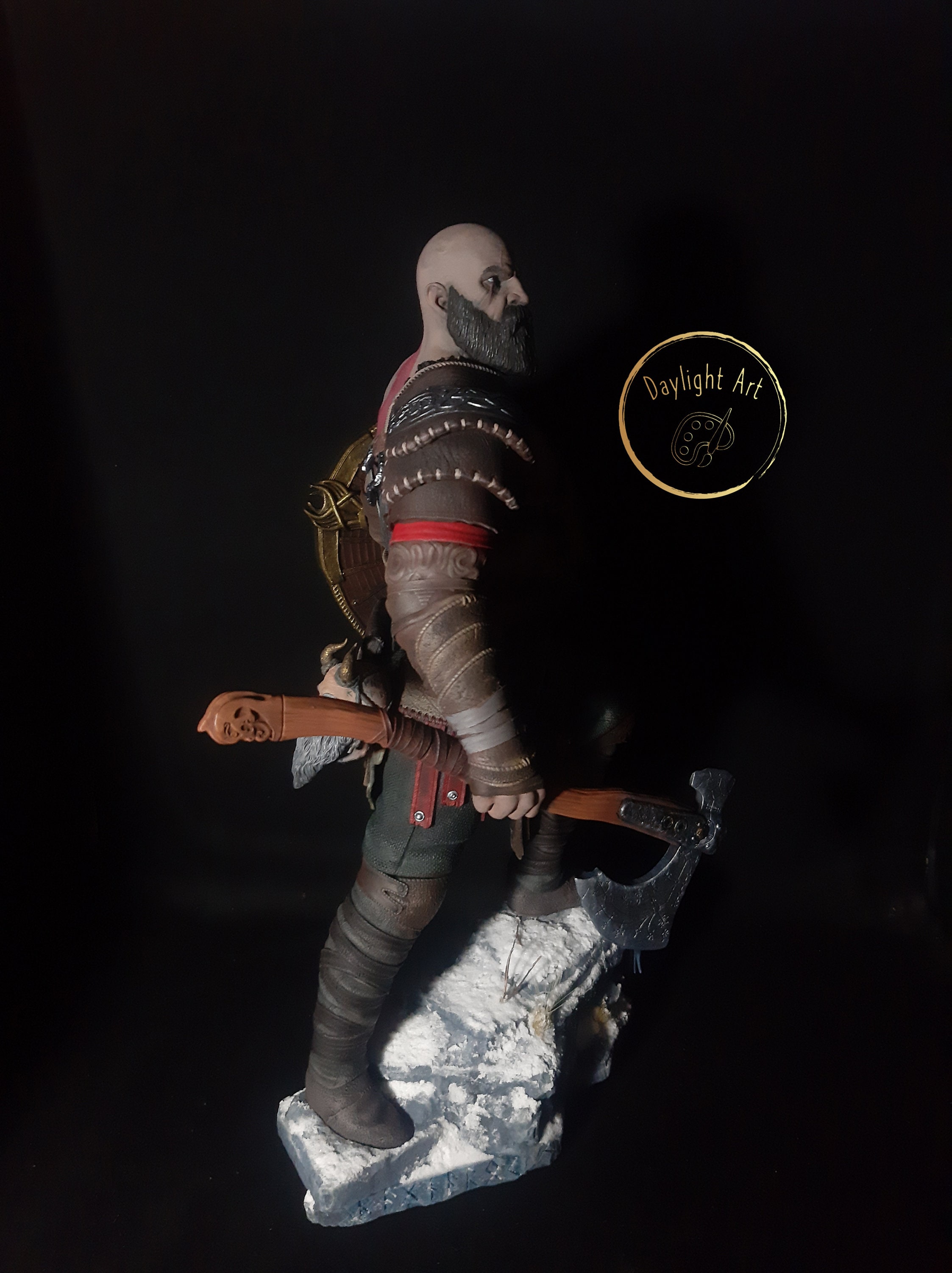 Kratos Statue god of War Ragnarok-37 Cm-15 Inch - Etsy