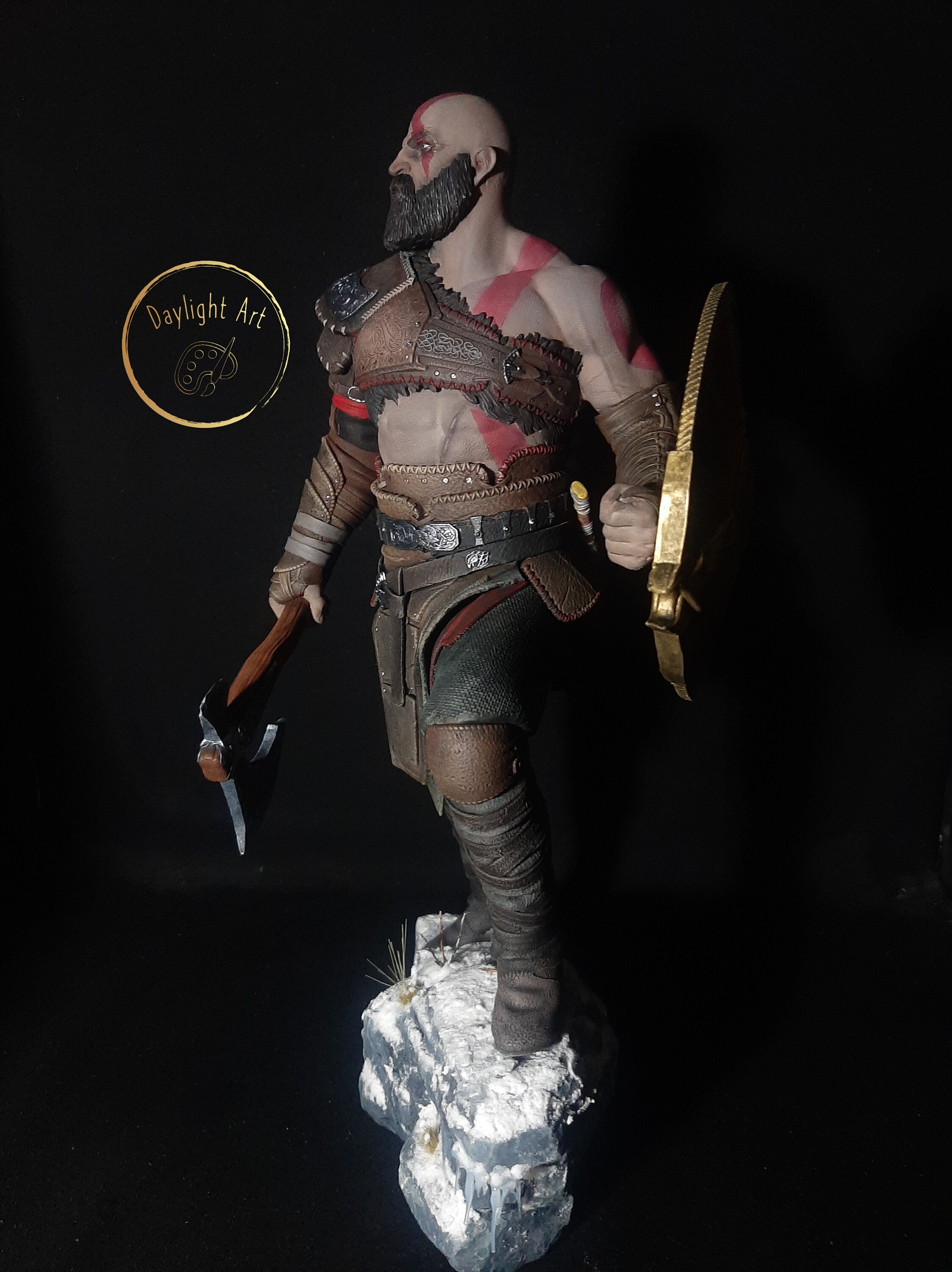 Kratos Statue god of War Ragnarok-37 Cm-15 Inch - Etsy