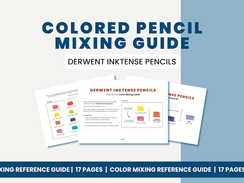 Derwent Inktense Pencils | 26 Watercolor Pencil Combinations | Pre ...