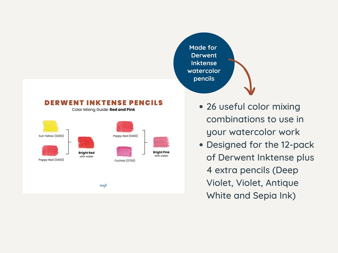 Derwent Inktense Pencils | 26 Watercolor Pencil Combinations | Pre ...