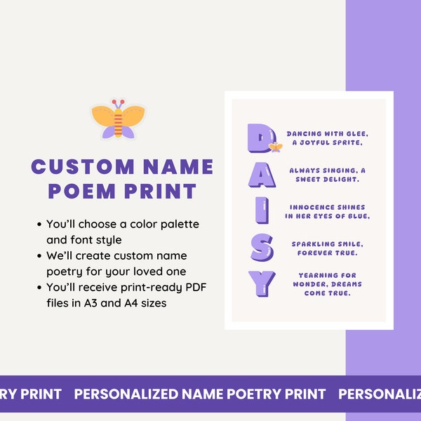 Name Poem - Etsy