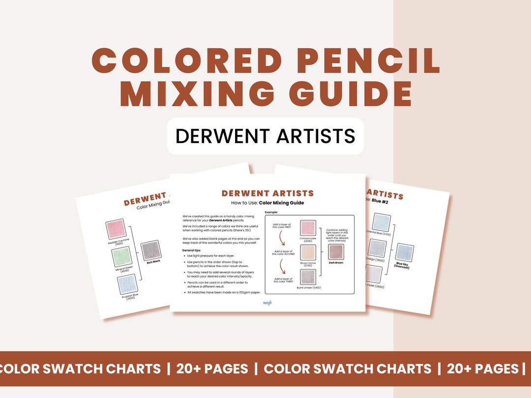 Derwent Artists | 35 Colored Pencil Combinations | Pre-filled + Blank ...