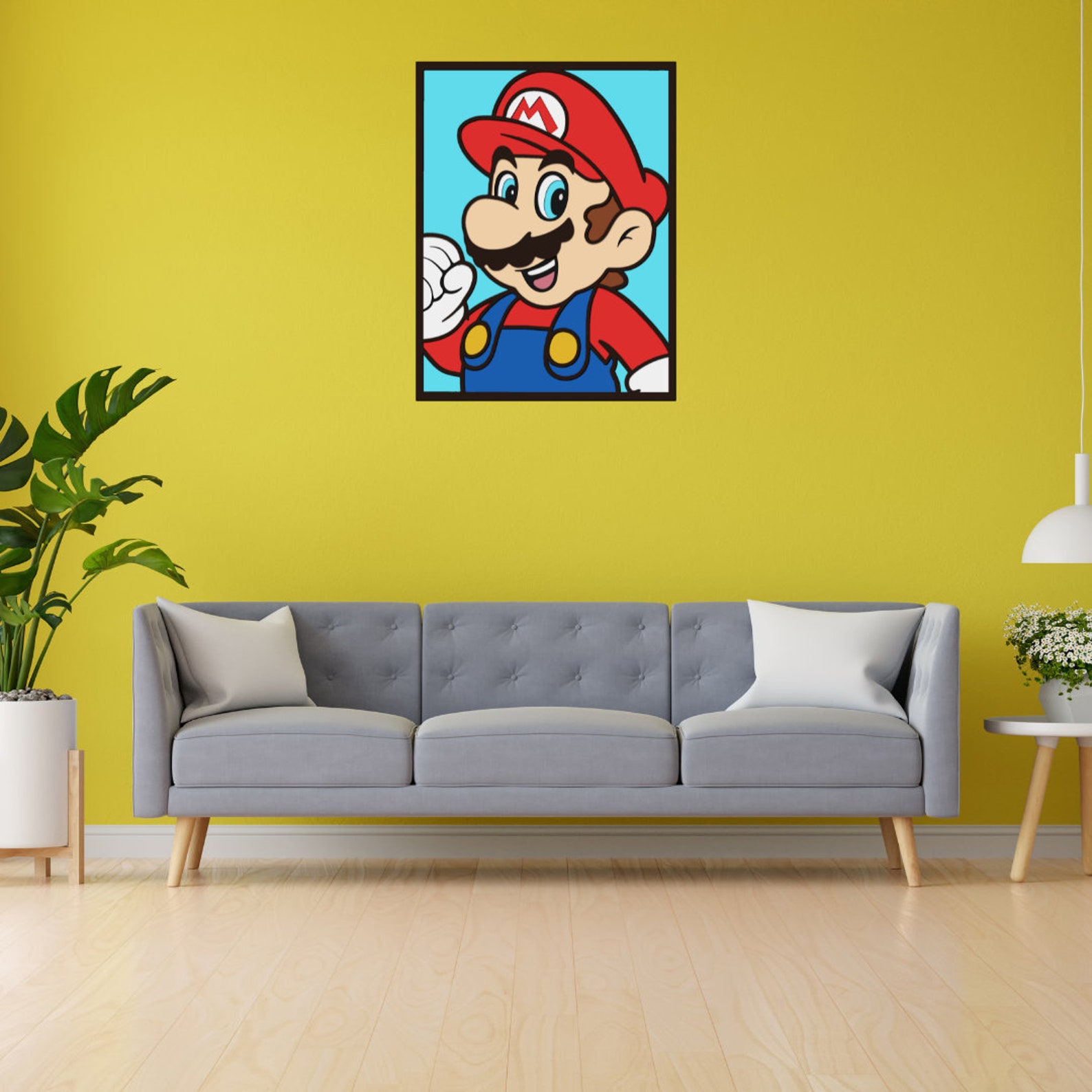 Mario SVG, Layered Design Anime, Laser Cutting Anime, Anime Gift, 3D ...