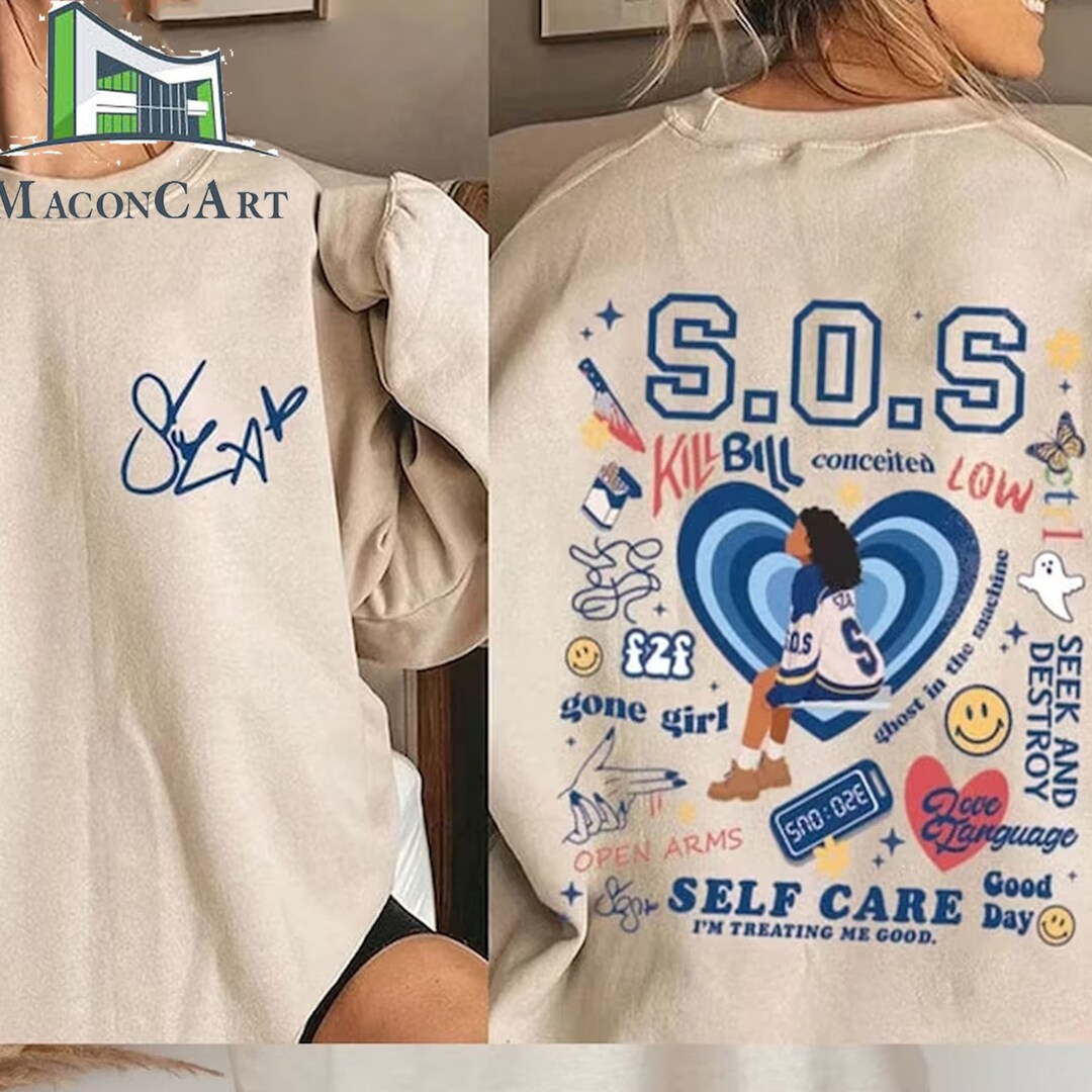 SZA SOS Full Tracklist Sweatshirt,shiirt,hoodie,fans Gifts Vintage SZA ...