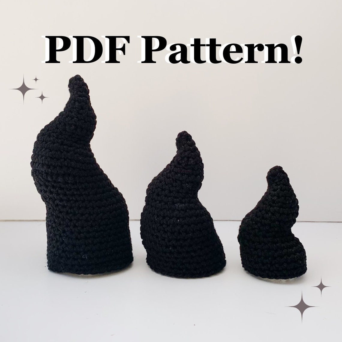 PDF ~ Crochet Horns 3 Sizes (small, Medium, Large) - Etsy