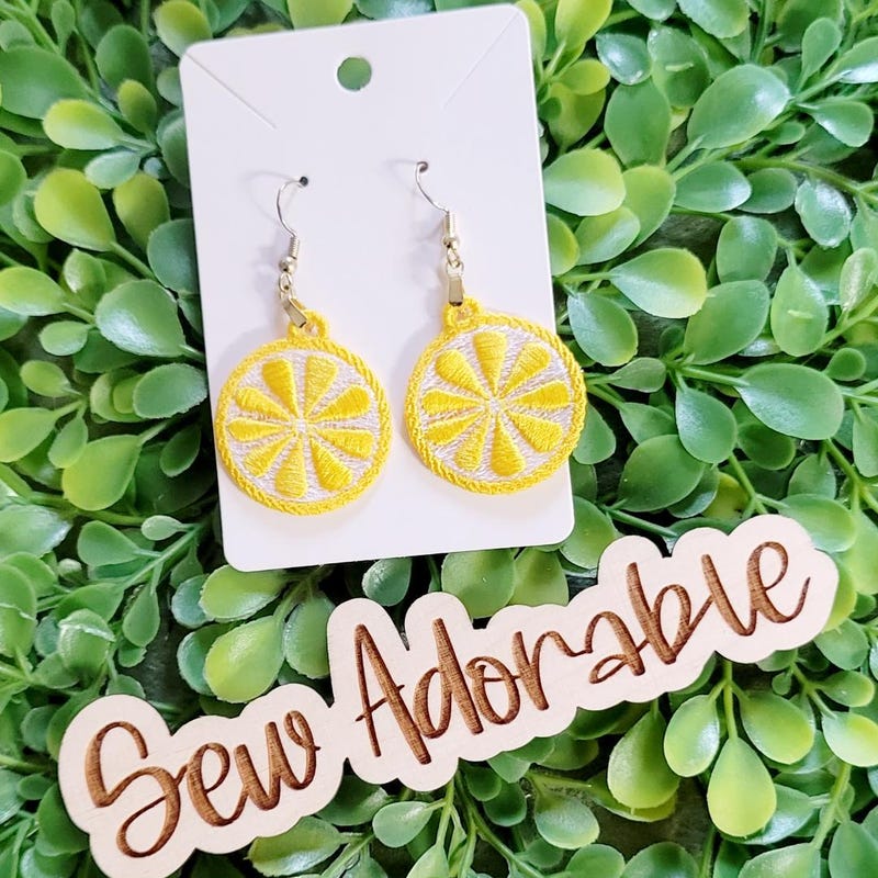 Lemon Earrings - Etsy