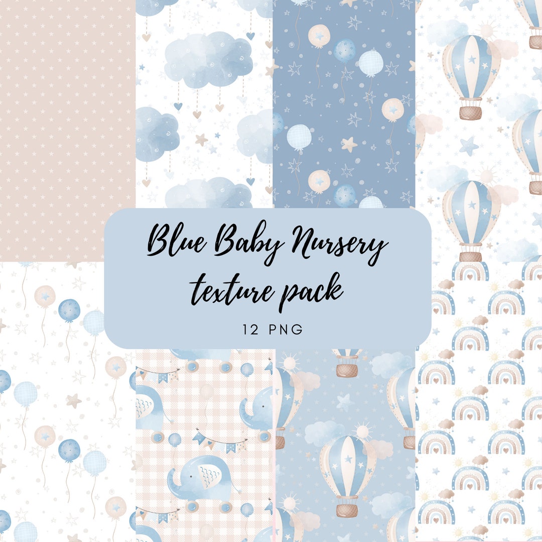 Baby Blue Nursery Texture Backgrounds DIY Creations DIY Party Card ...