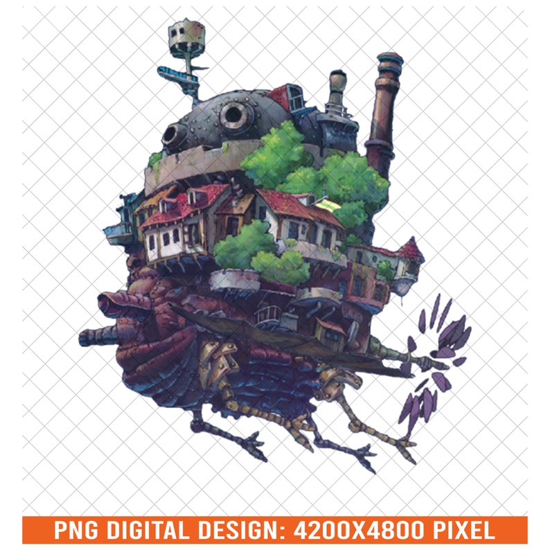 Studio Ghibli Png, Howls Moving Castle Digital Sticker, My Neighbor ...