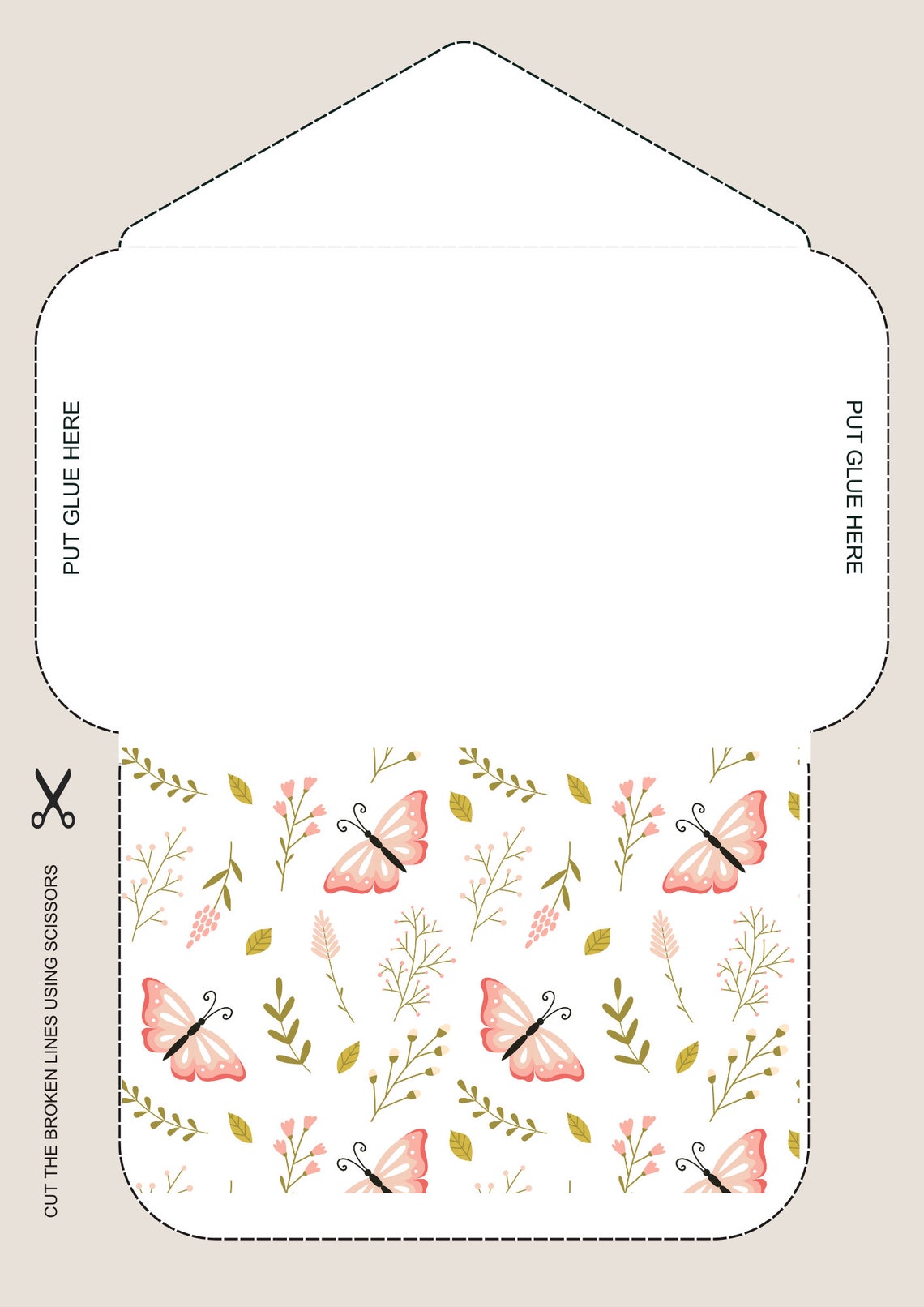 PRINTABLE Stationery, Printable Letter Writing Stationery Botanical ...