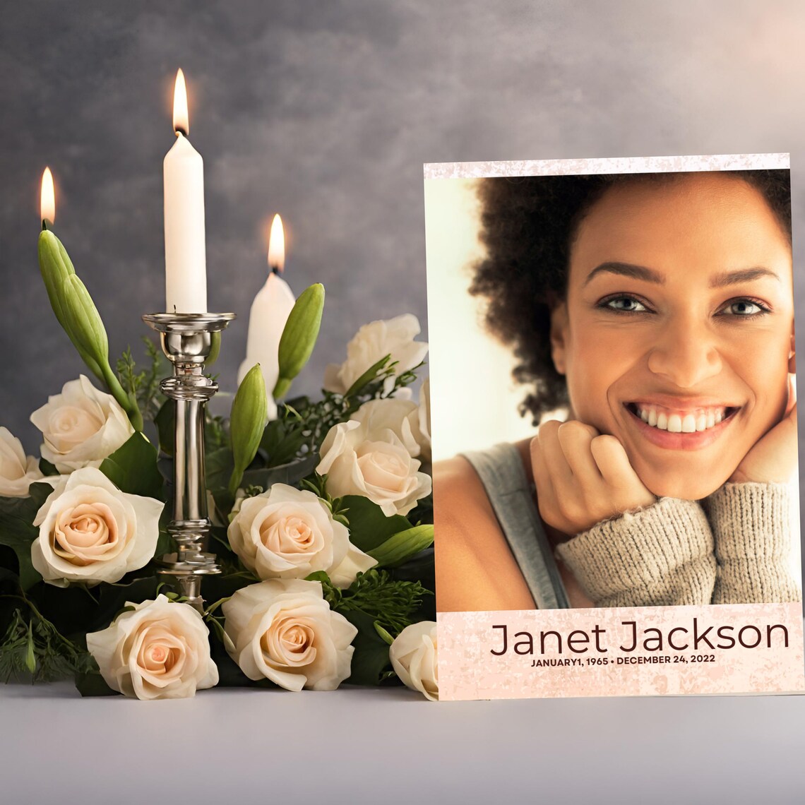 Funeral Program Template, Memorial Program, Editable Memorial Service ...