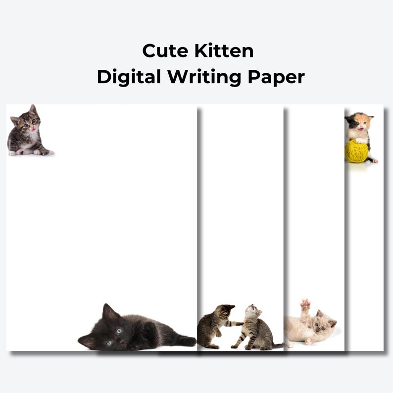 PRINTABLE Stationery, Printable Letter Writing Stationery | Pet, Cat ...