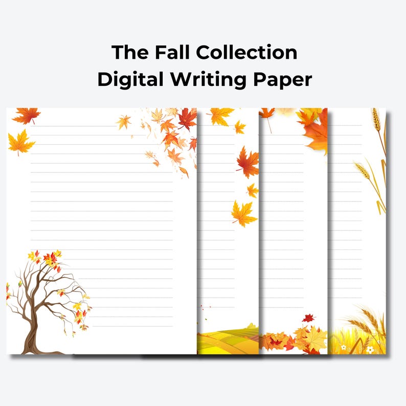 PRINTABLE Stationery, Printable Letter Writing Stationery | Autumn ...