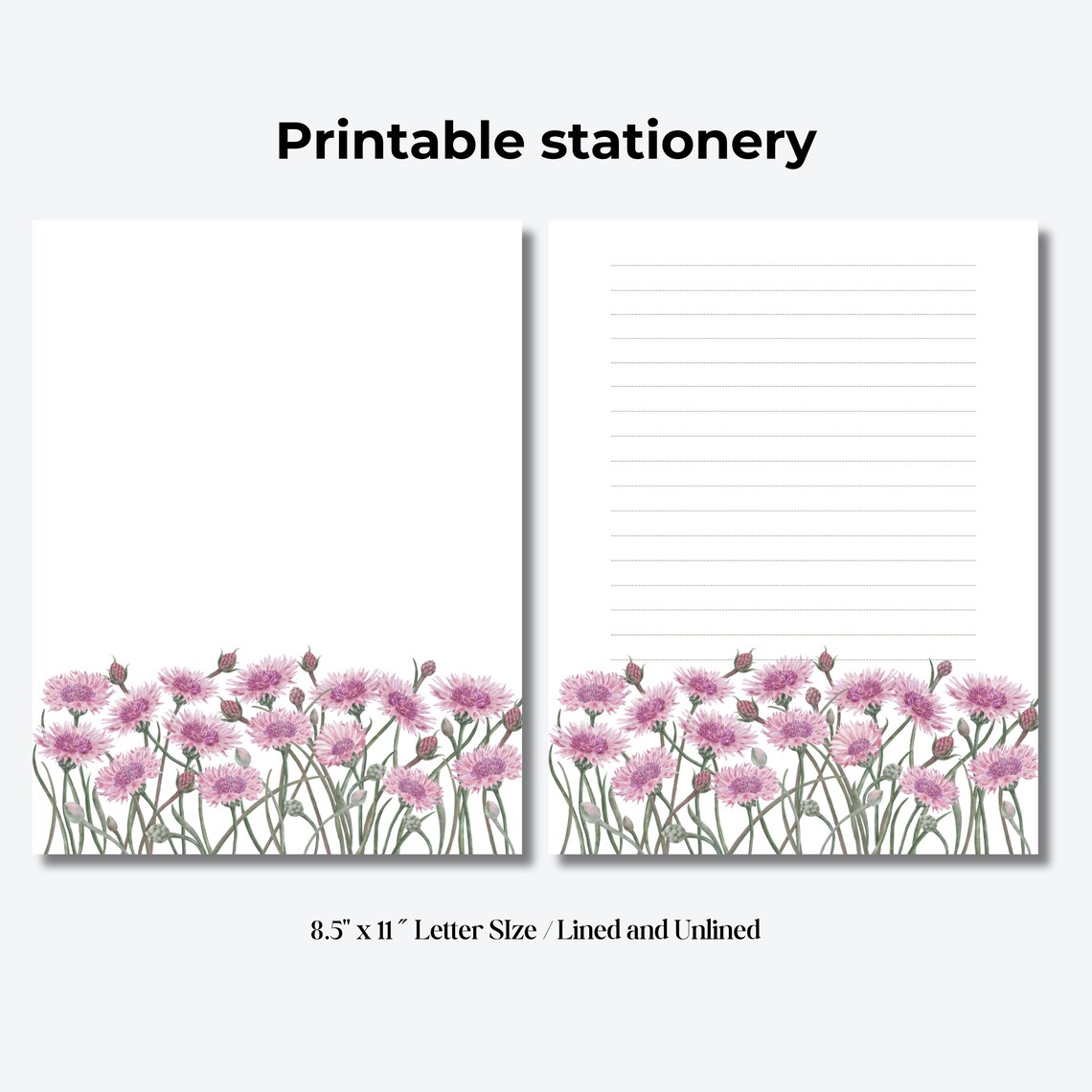 PRINTABLE Stationery, Printable Letter Writing Stationery | Botanical ...