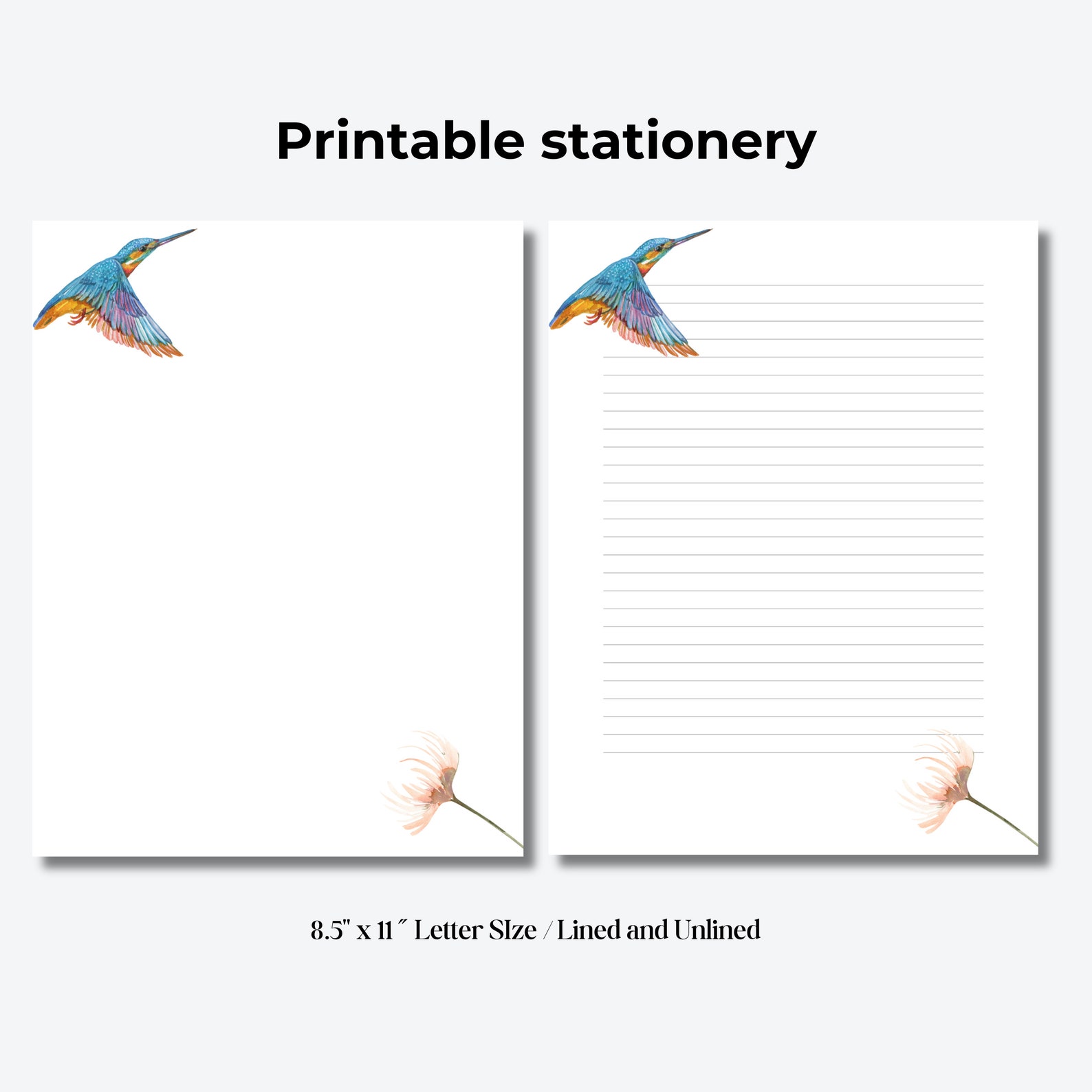 PRINTABLE Stationery, Printable Letter Writing Stationery | Letter ...