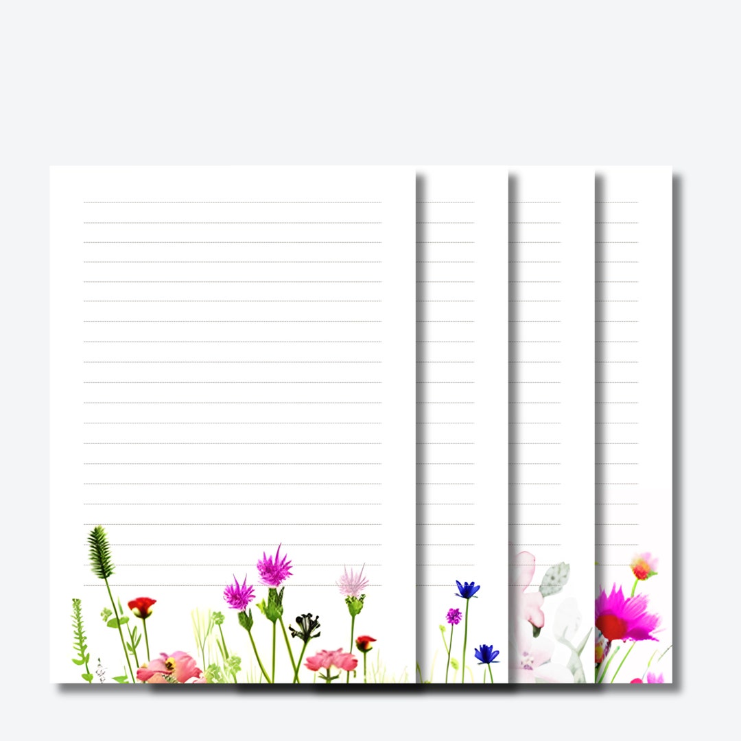 PRINTABLE Stationery, Printable Letter Writing Stationery Botanical ...