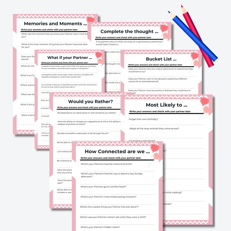 Couple's Connection Quiz, Date Night, Couple Activity, Valentines Game ...