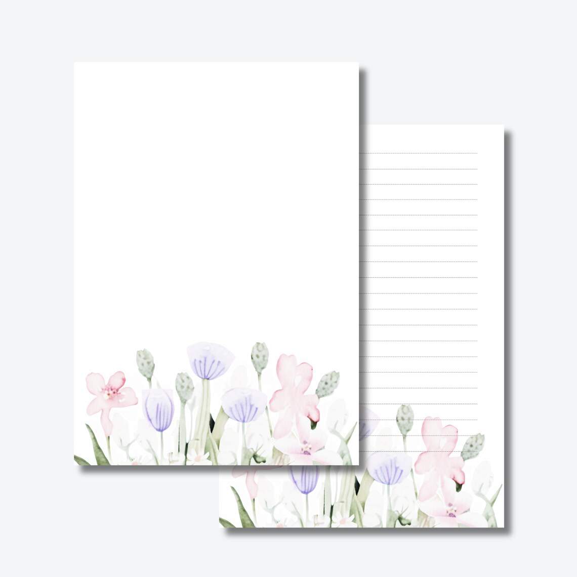 PRINTABLE Stationery, Printable Letter Writing Stationery Botanical ...