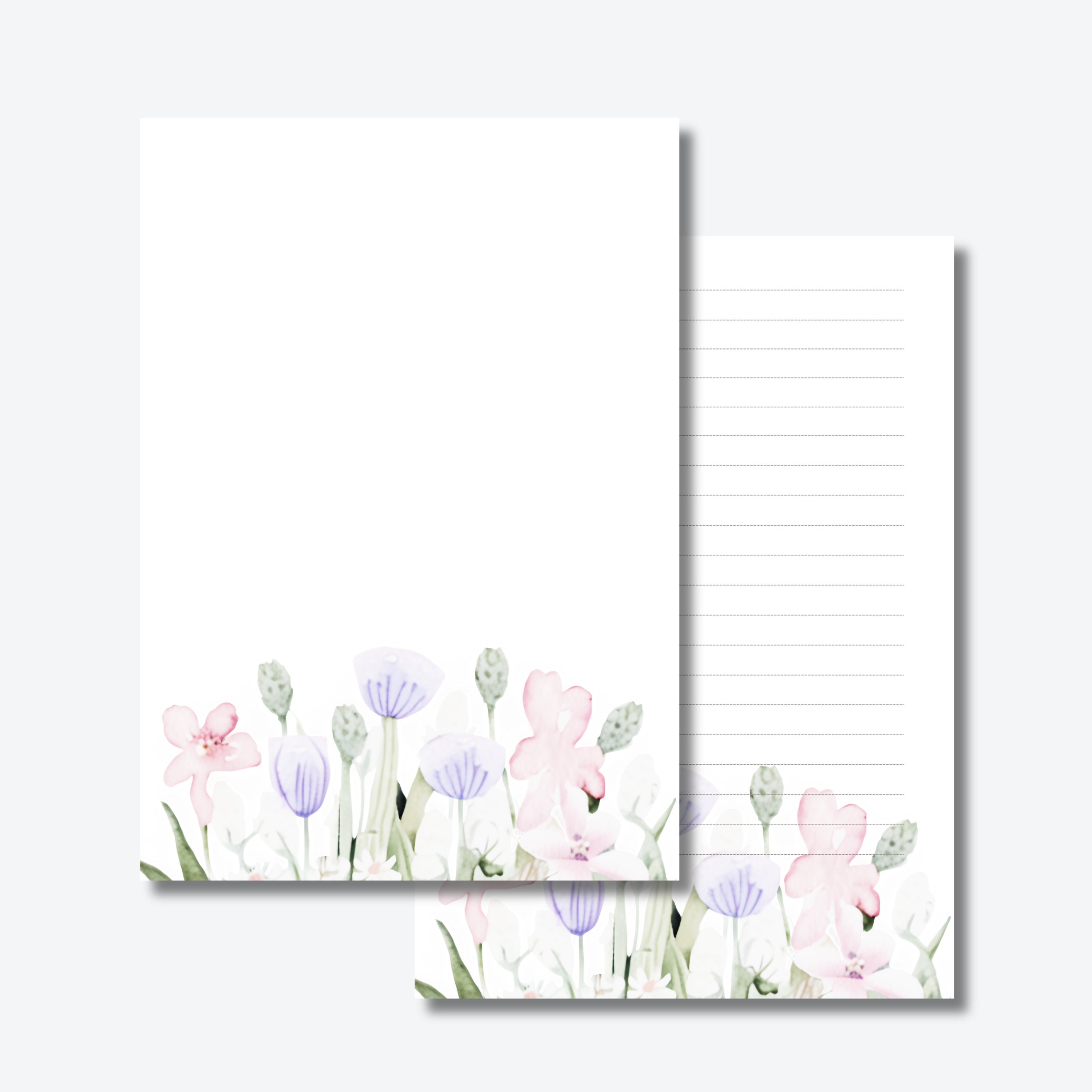 PRINTABLE Stationery, Printable Letter Writing Stationery Botanical ...